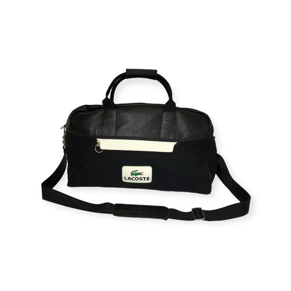 Lacoste | Bags | Lacoste Weekender Luggage Gym Bag Duffel Bag Black ...
